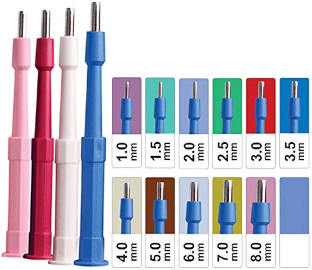 Plastic Disposable Biopsy Punches -Set 10 Punches – The Passbox®